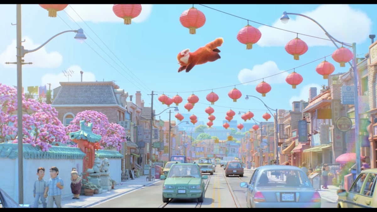 How Turning Red Created Its Realistic But Stylized Chinatown